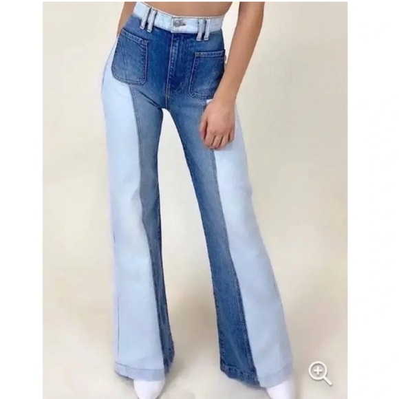 REVICE | Jeans | Revice Sunset Bells Wide Leg Two Toned Jeans 3 | Poshmark
